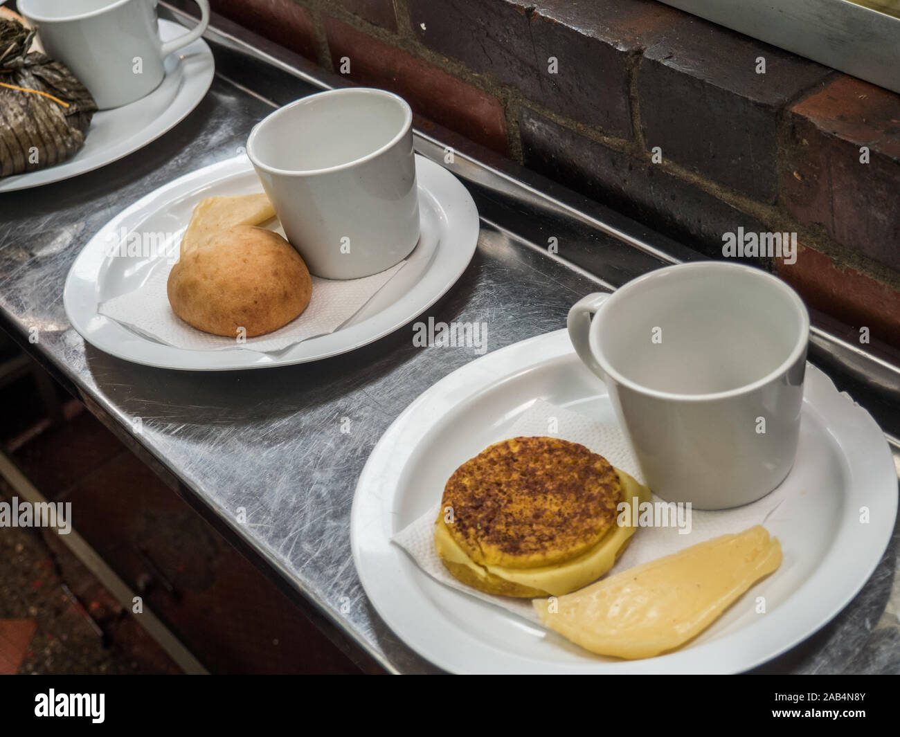 Several colombian breakfast Stock Photo - Alamy