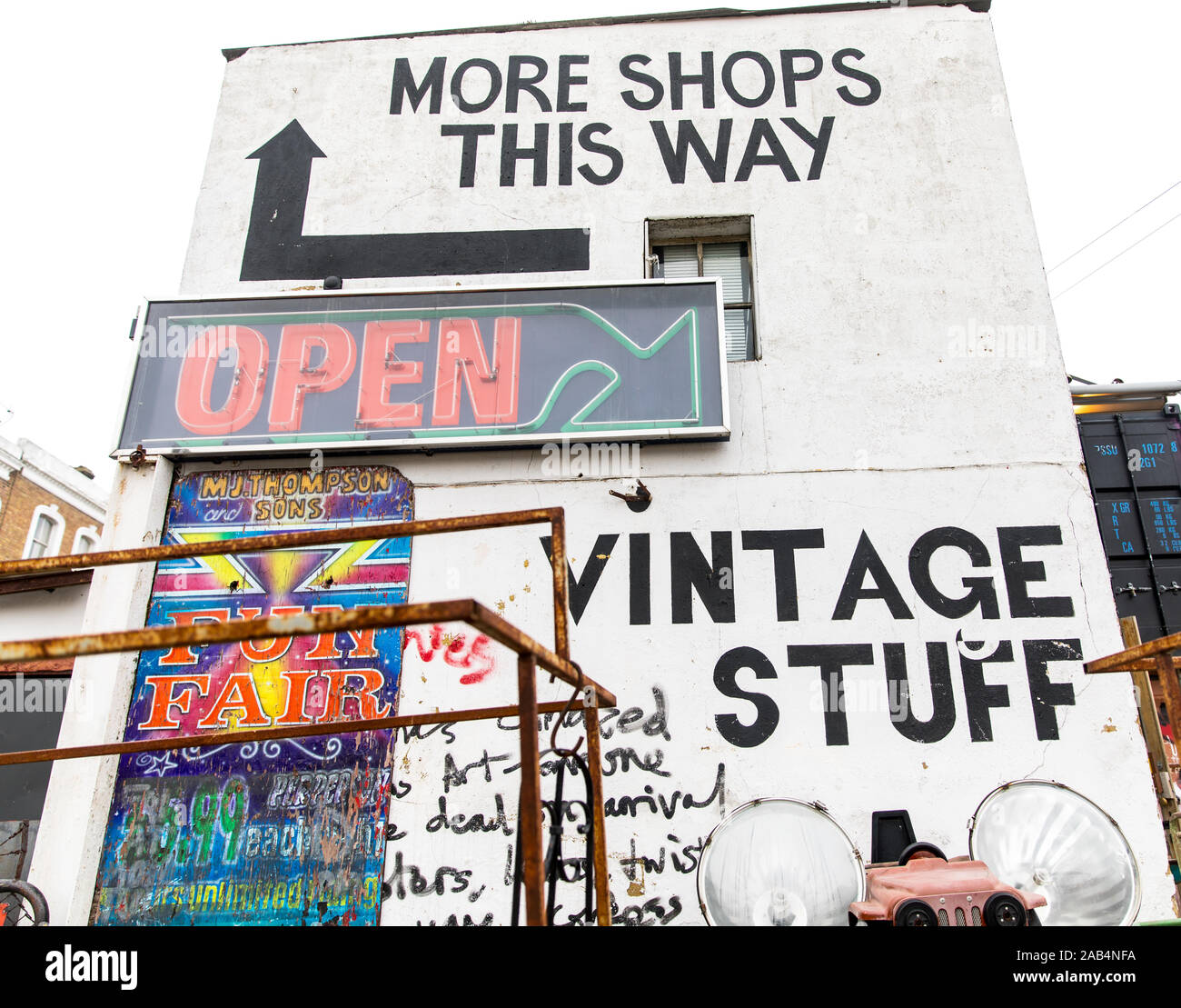 Margate Retro, shop Fort Road Yard, Margate, Kent, England Stock Photo ...