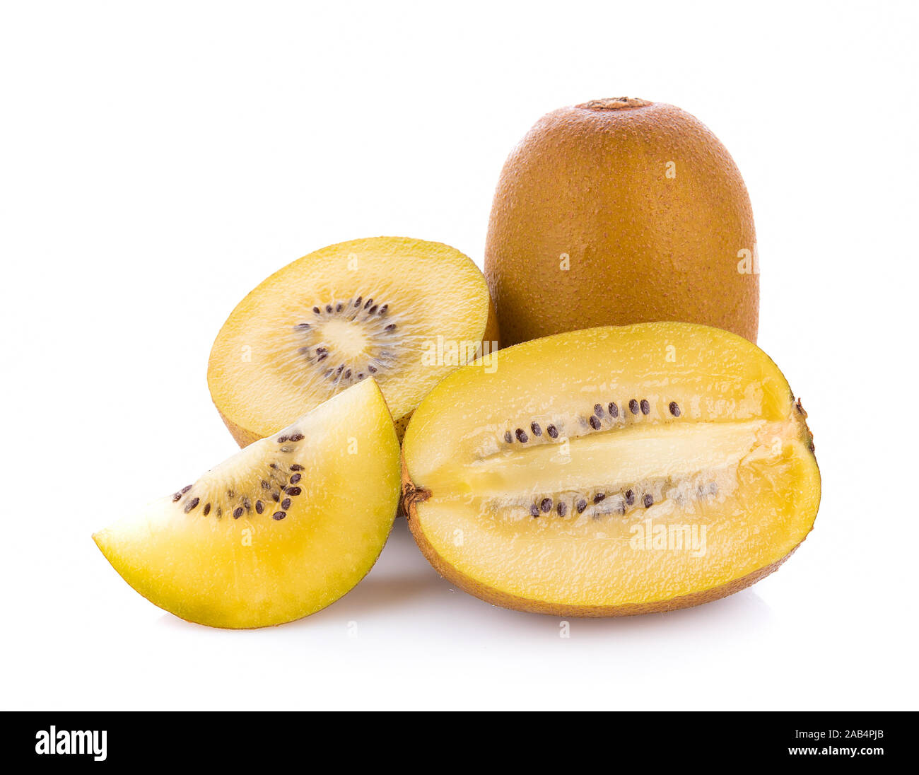 gold kiwi fruit isolated on white background Stock Photo - Alamy