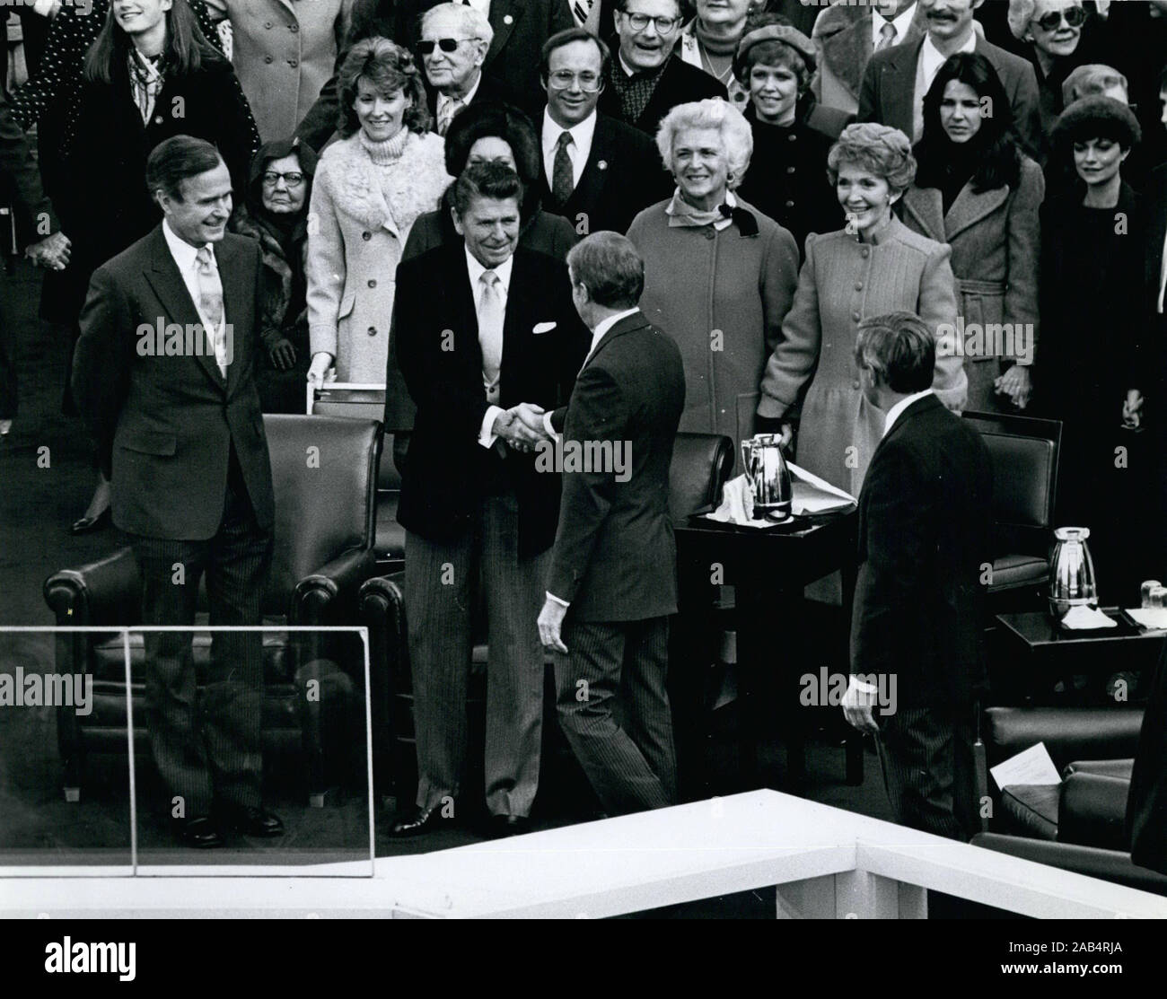 Jan. 20, 1981 - Washington, DC, USA - Outgoing President JIMMY CARTER ...