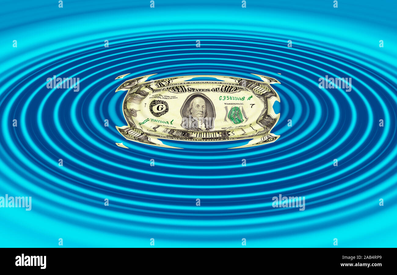 100 dollar notes floating hi-res stock photography and images - Alamy