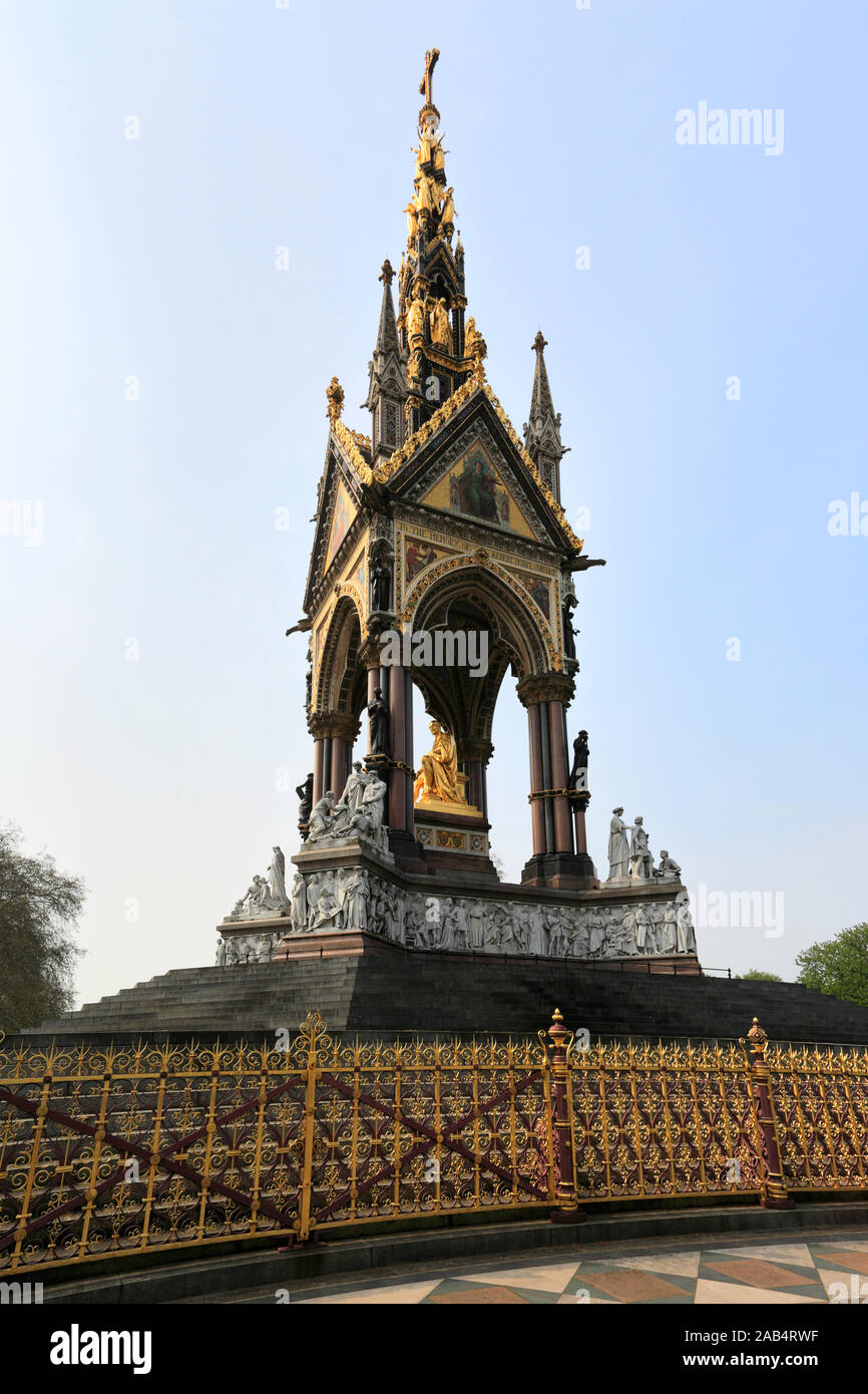 The Prince Albert Memorial, officially titled the Prince Consort ...