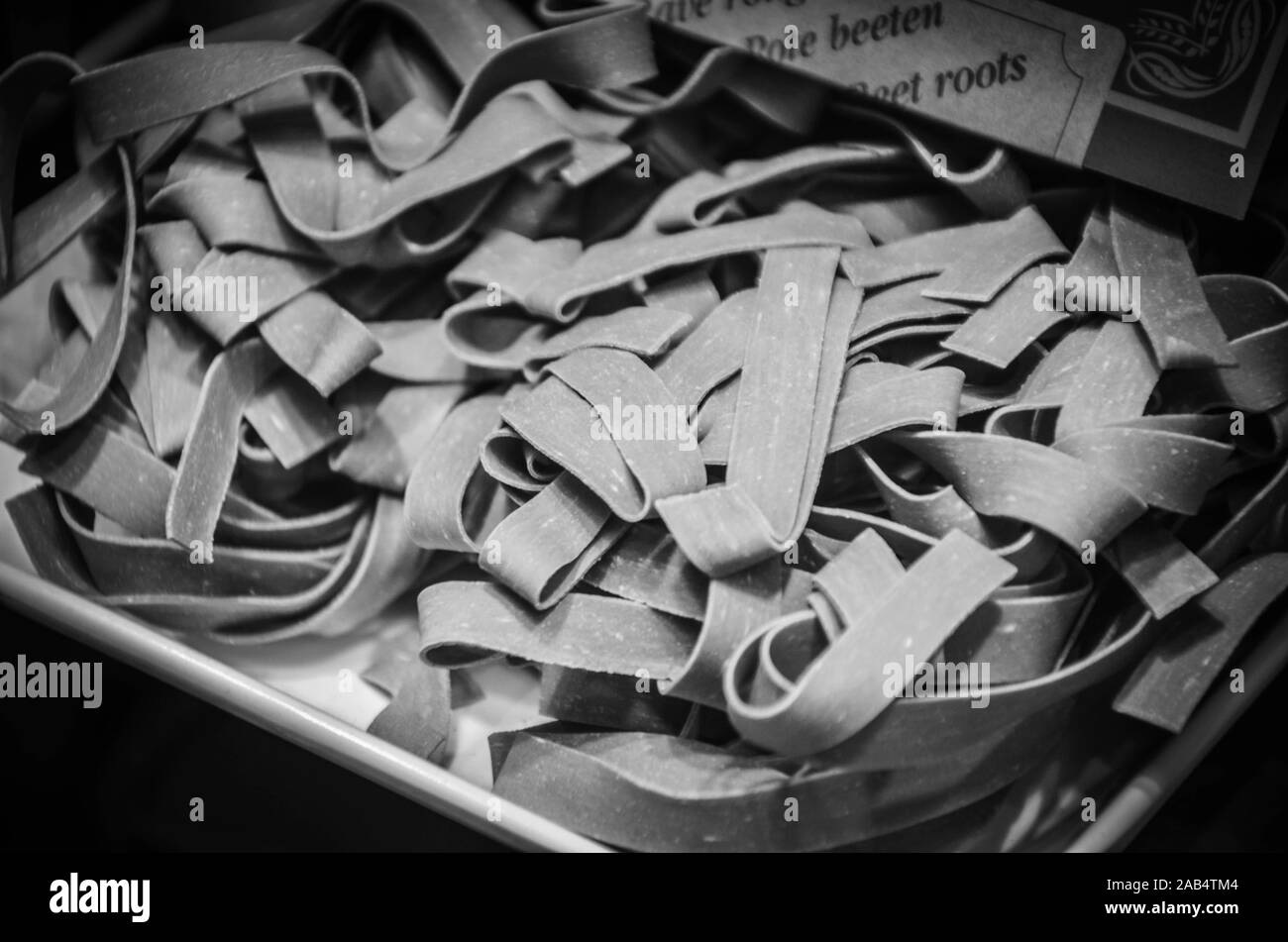 fresh italian pasta close up view Stock Photo - Alamy