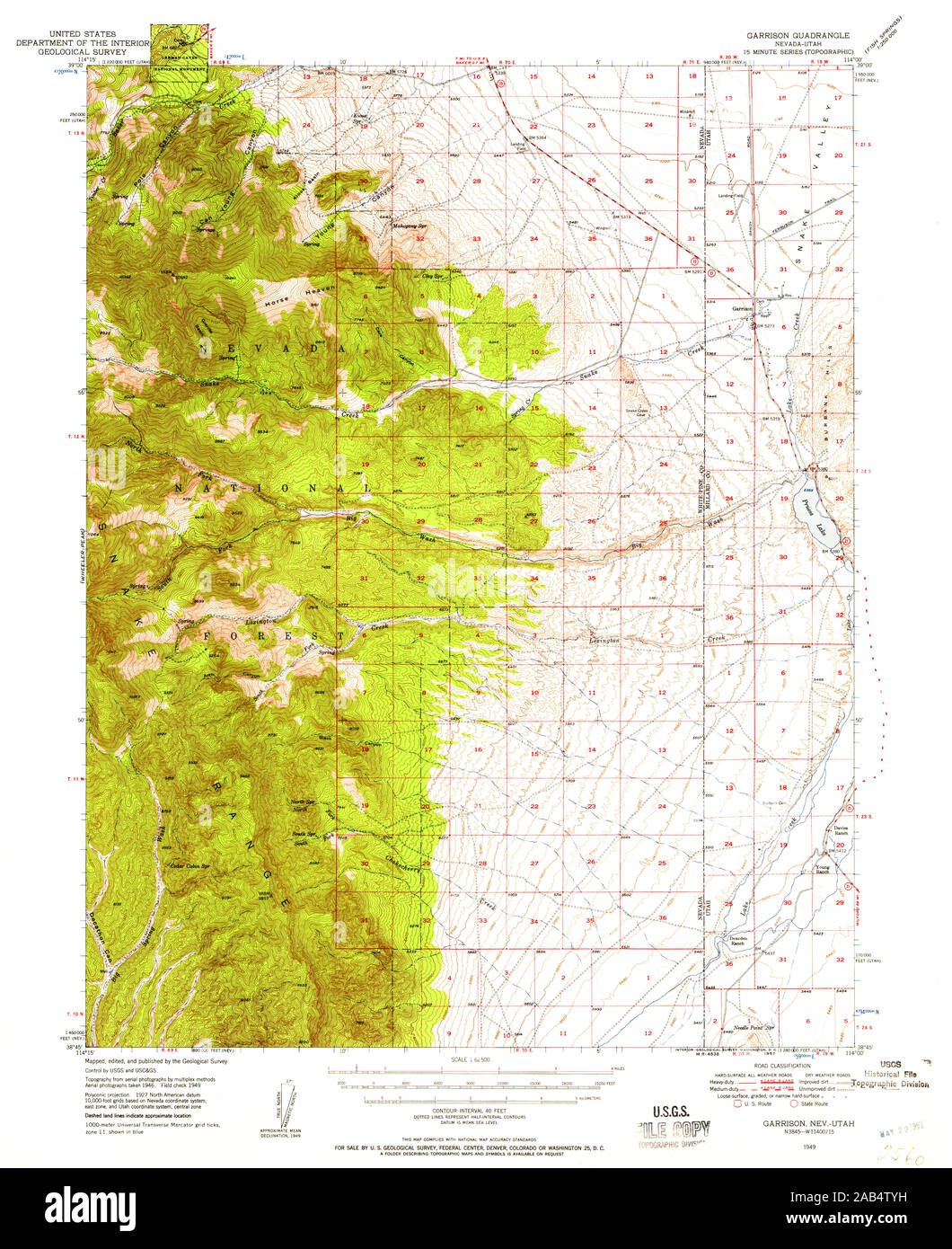 Map of garrison Cut Out Stock Images & Pictures - Alamy