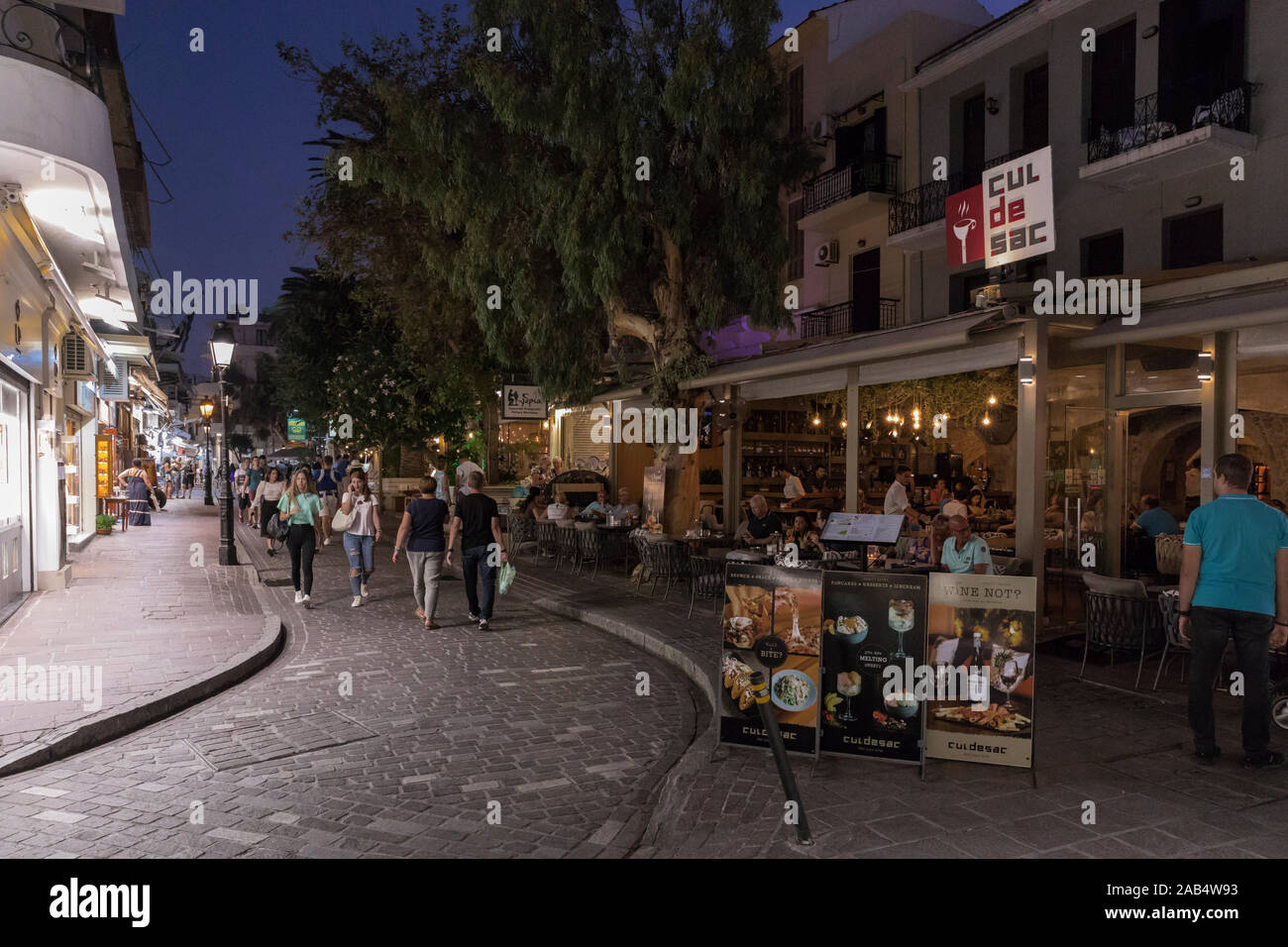 Crete rethymnon night hi-res stock photography and images - Alamy