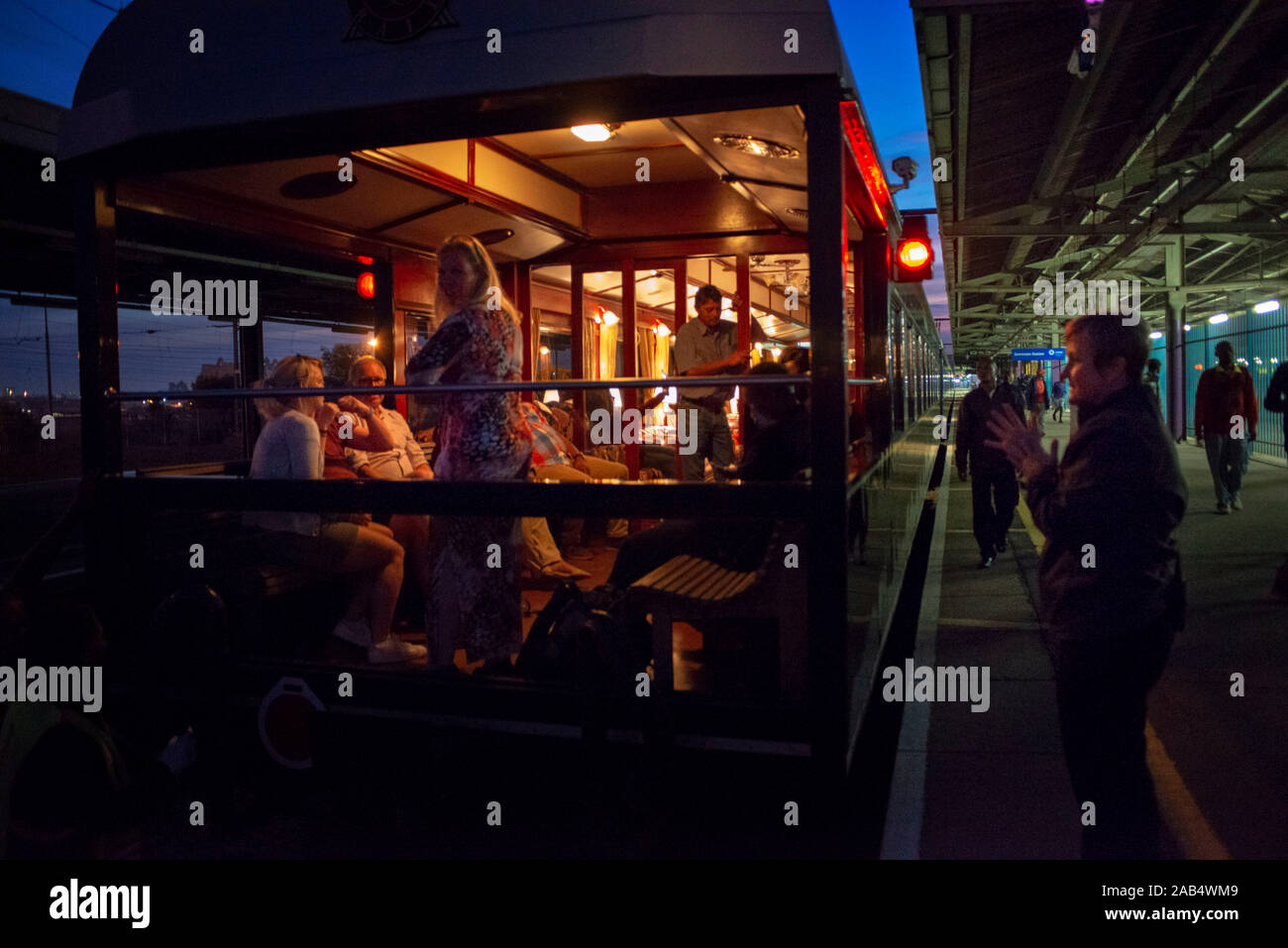 Passengers in observation carriage hi-res stock photography and images ...