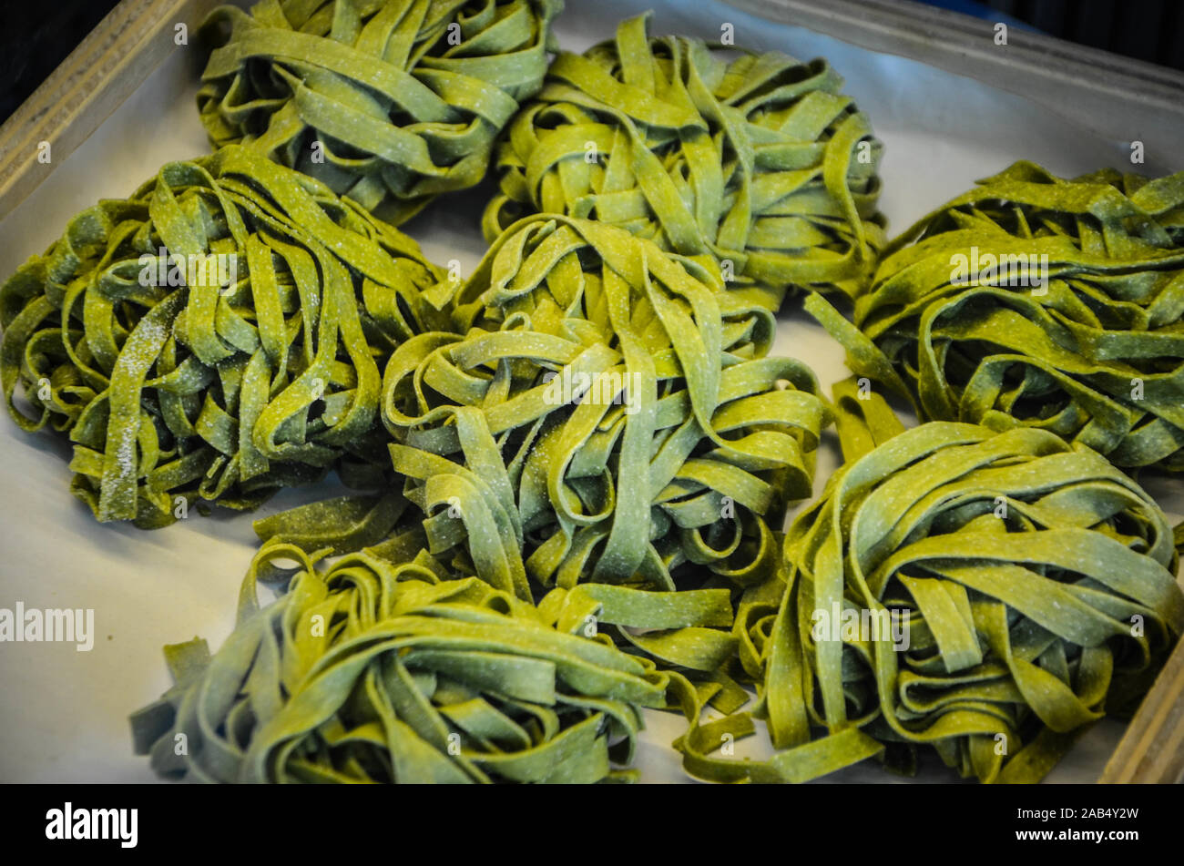 fresh italian pasta close up view Stock Photo - Alamy