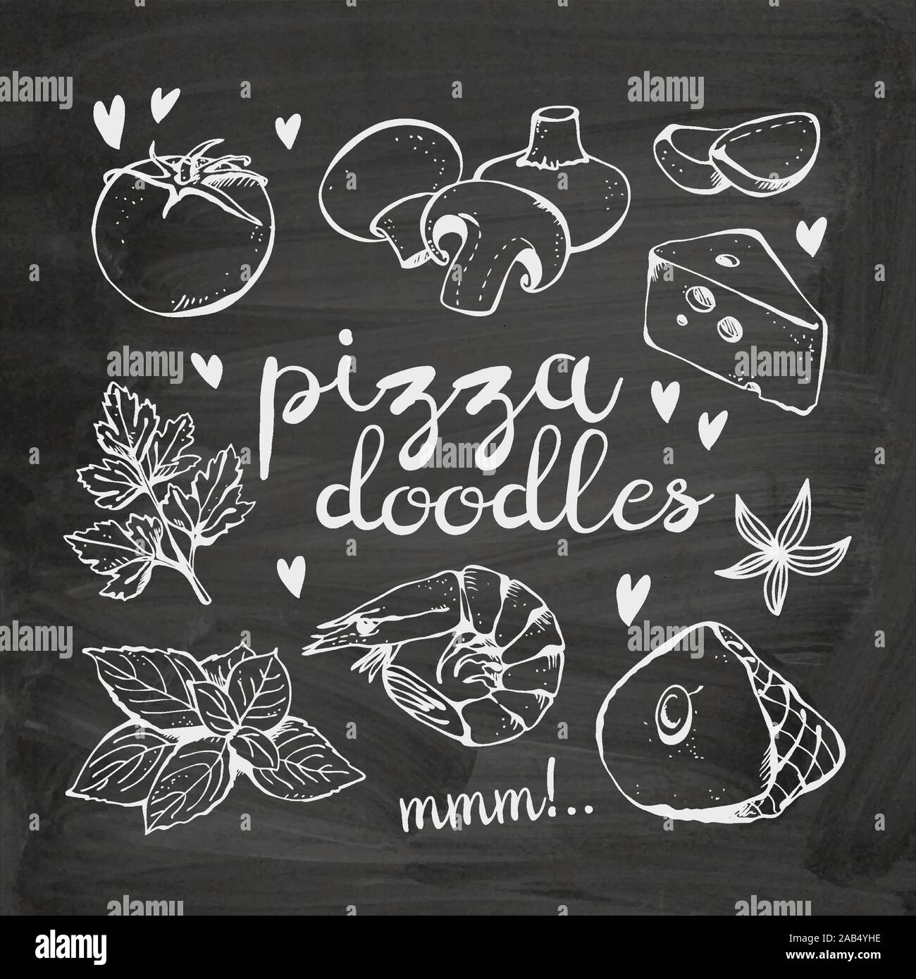 Fast food vector doodles Stock Vector Images - Alamy