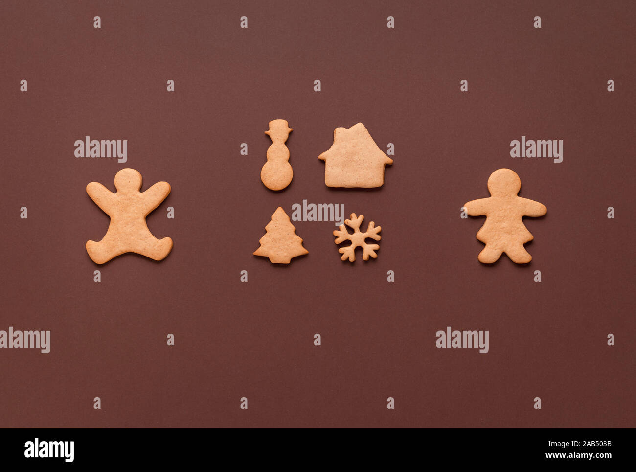 Christmas family time concept with gingerbread cookies in different ...