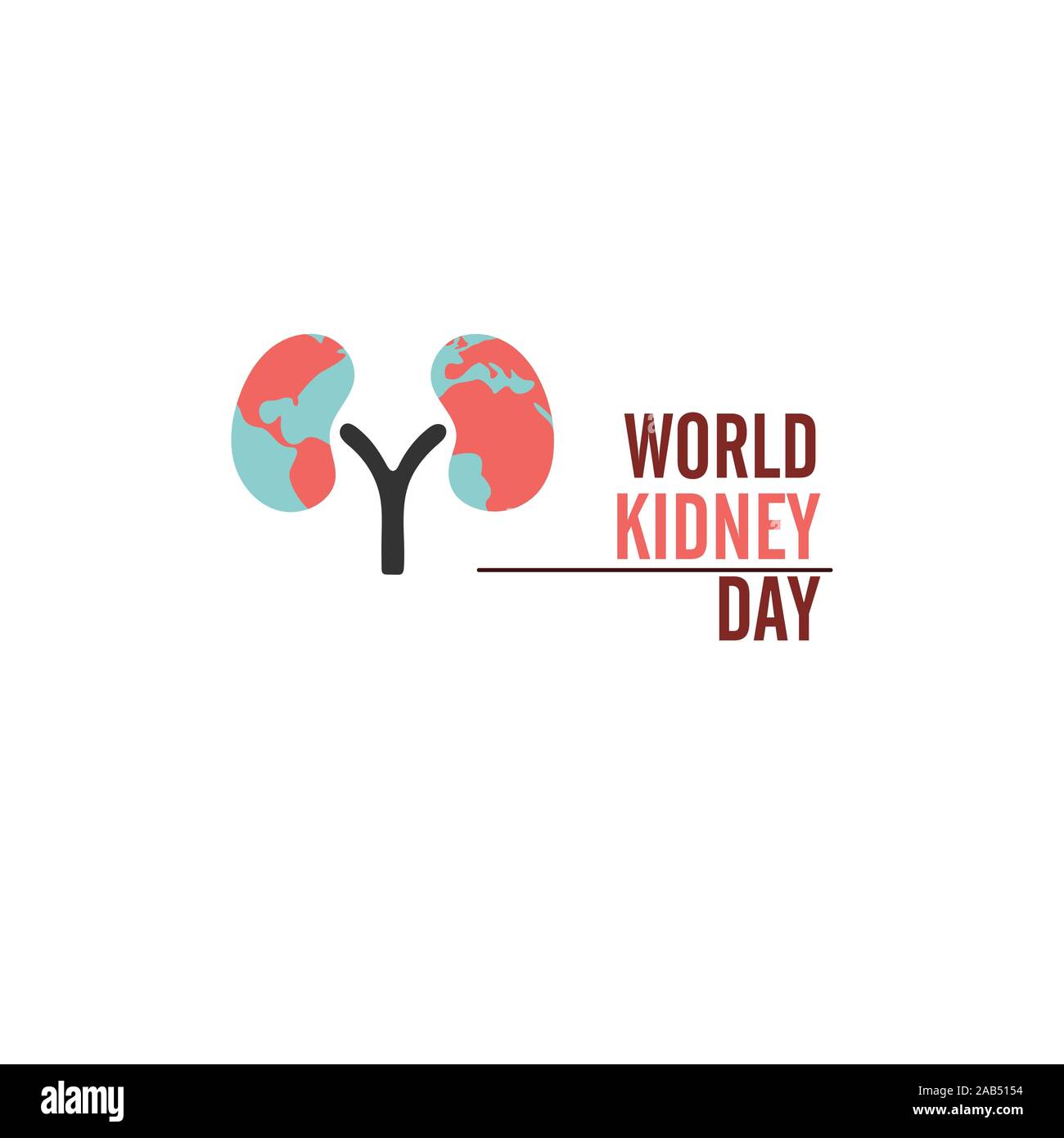 World kidney day. Isolated vector illustration Stock Vector Image & Art ...