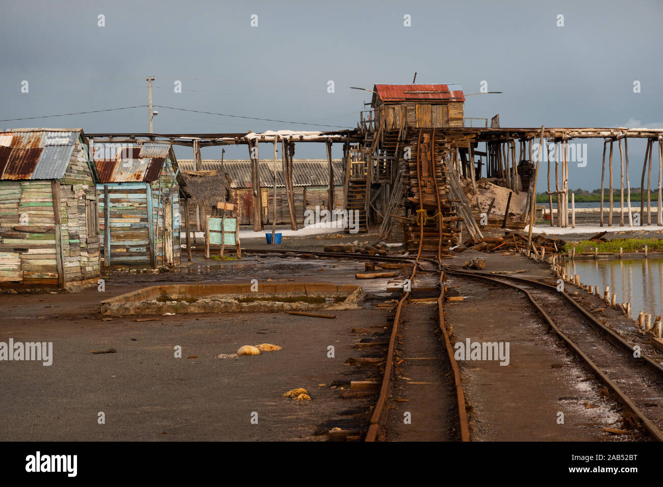 Las Salinas salt mine in Dominican Republic Stock Photo - Alamy