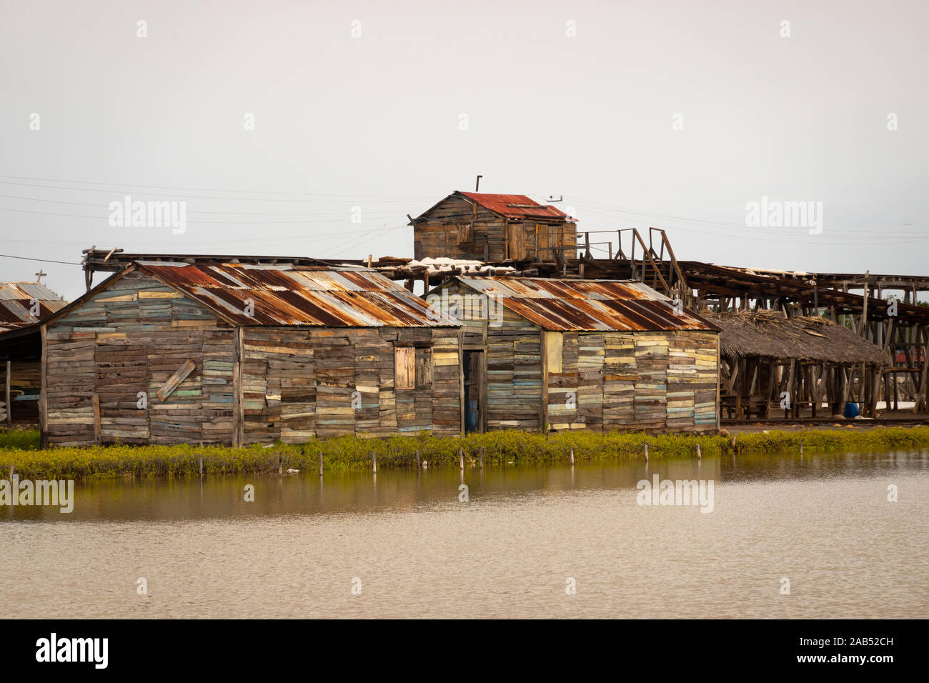 Las Salinas salt mine in Dominican Republic Stock Photo - Alamy