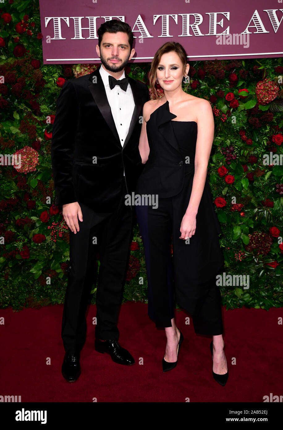 Laura Carmichael and Michael C. Fox attending the 65th Evening Standard ...