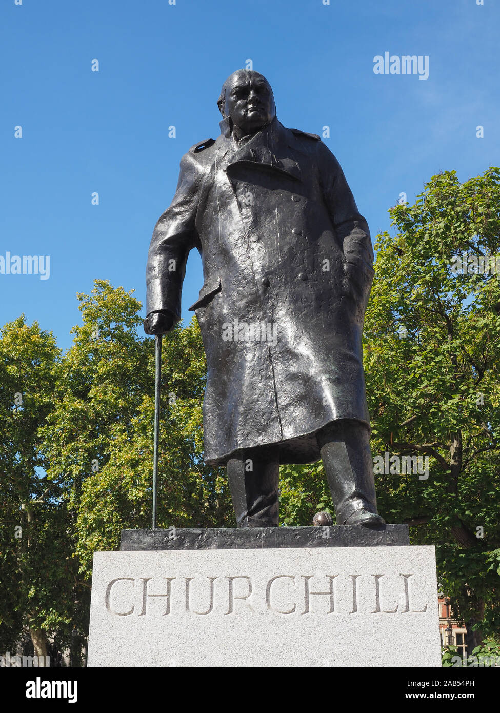 LONDON, UK - CIRCA SEPTEMBER 2019: Winston Churchill statue in ...