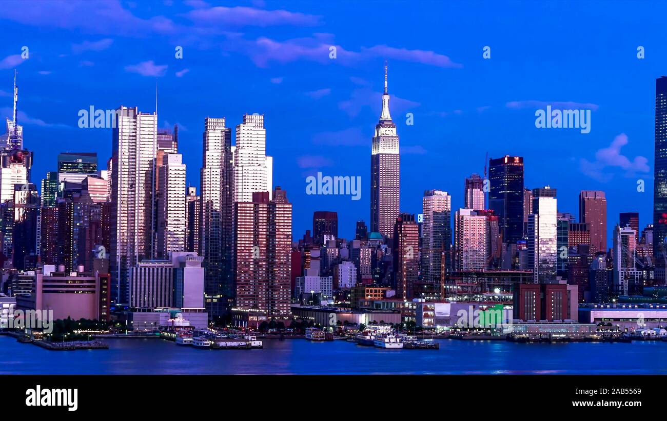 Panorama Lower Manhattan, Skyline And Urban Background Stock Photo - Alamy