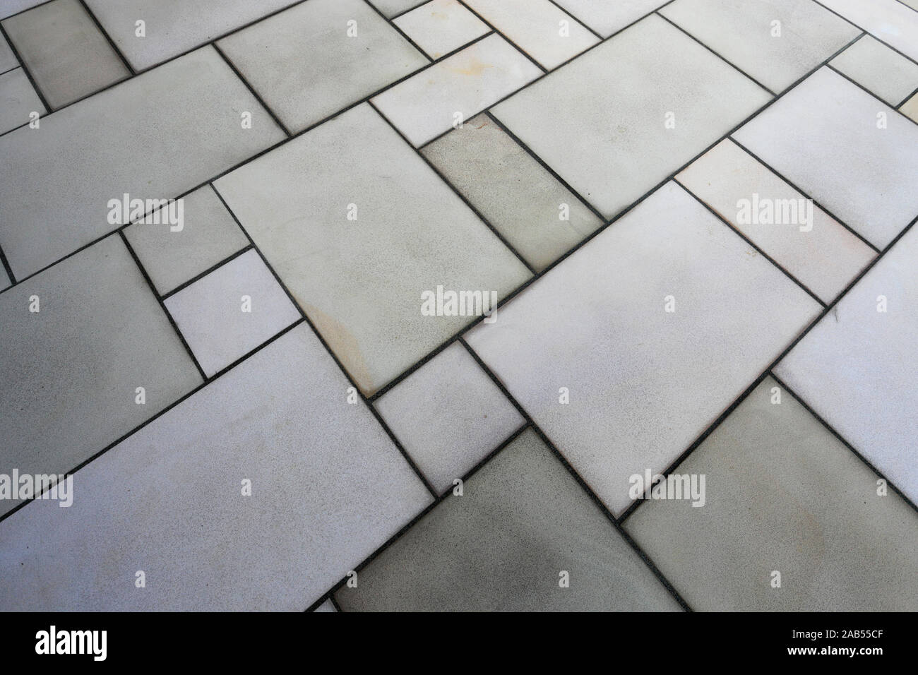 Patio paving slabs in a residential garden environment Stock Photo - Alamy
