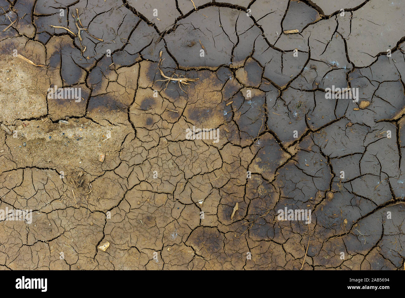 Dry cracked grey earth background, dirty texture Stock Photo - Alamy