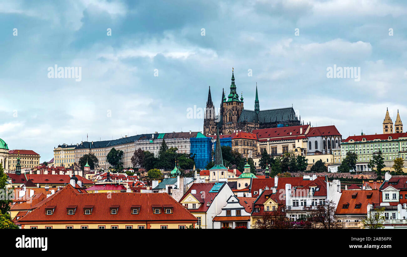 Prague Cityscape in morning Stock Photo - Alamy