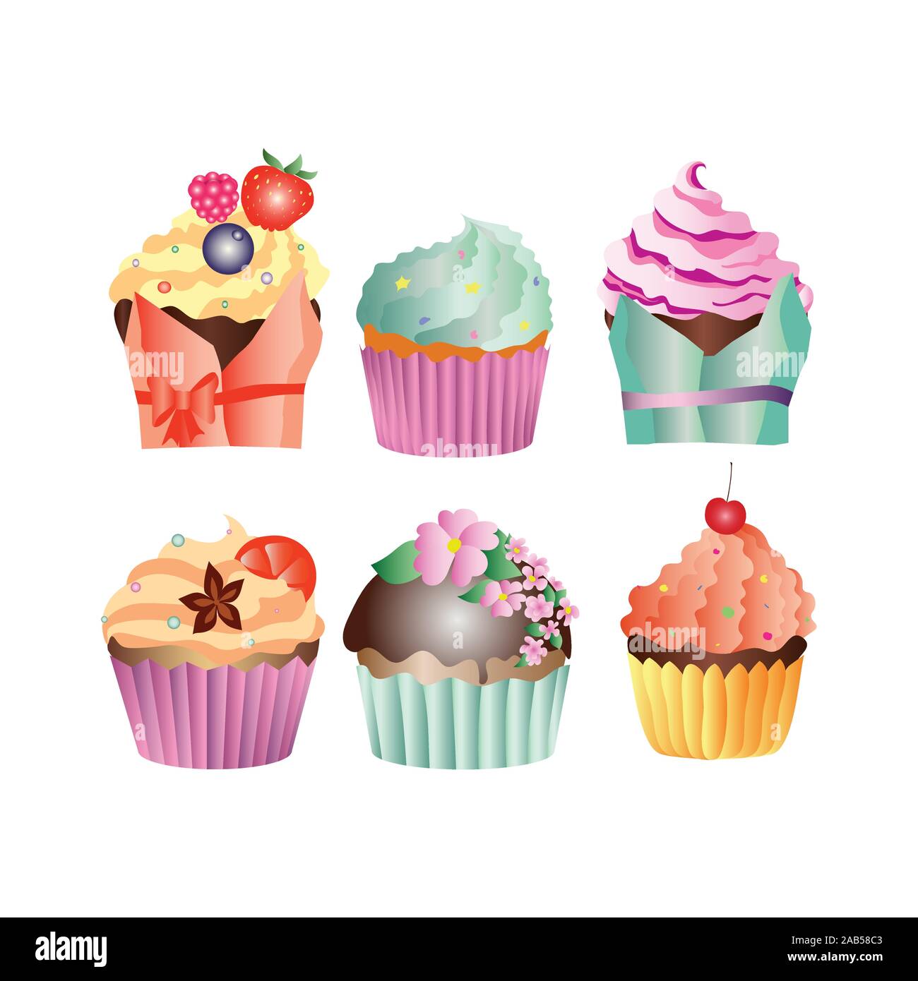 Heart cartoon sweet cup cake hi-res stock photography and images - Alamy