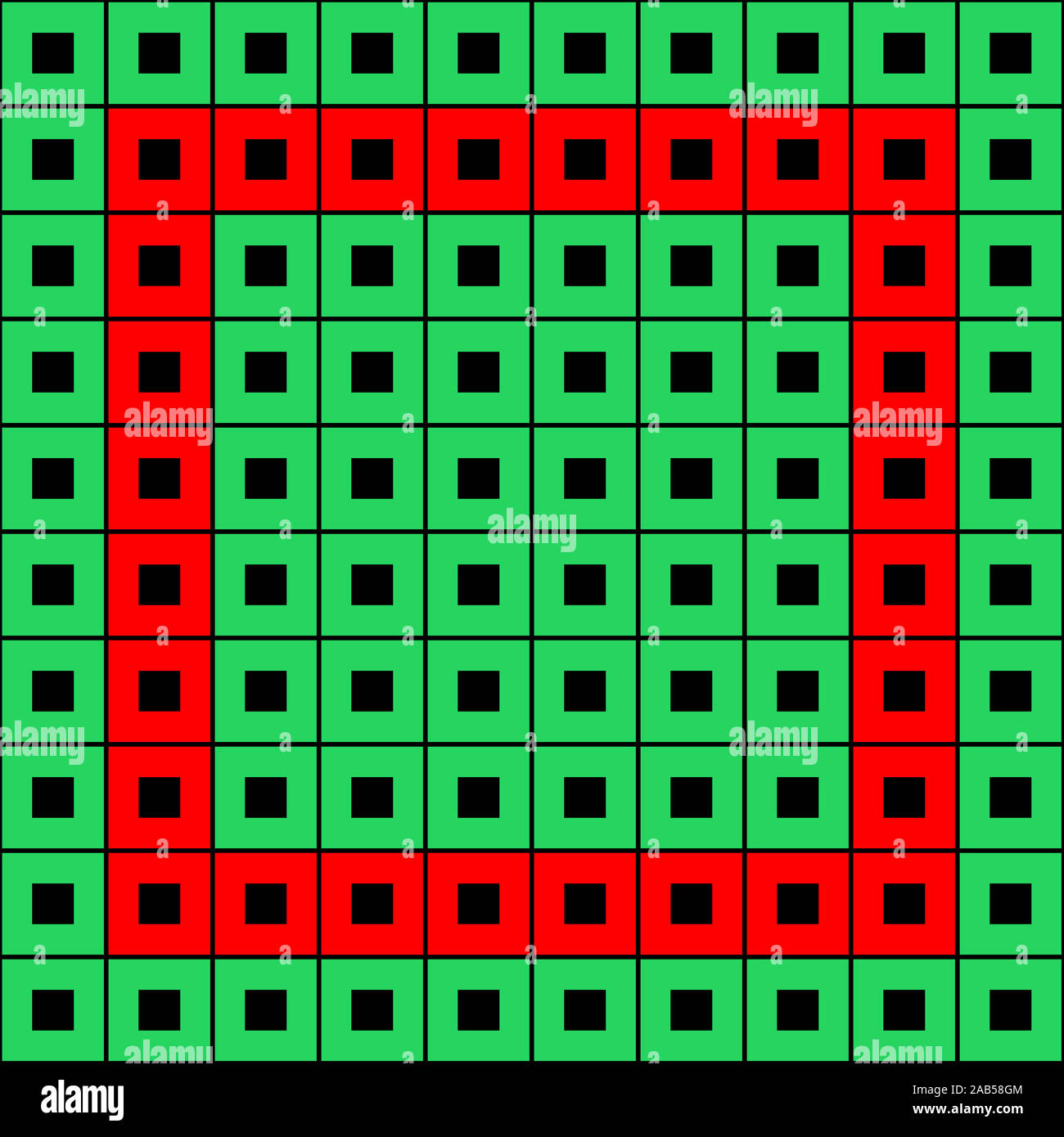 Illustration with repetitive geometric shapes covering the background ...