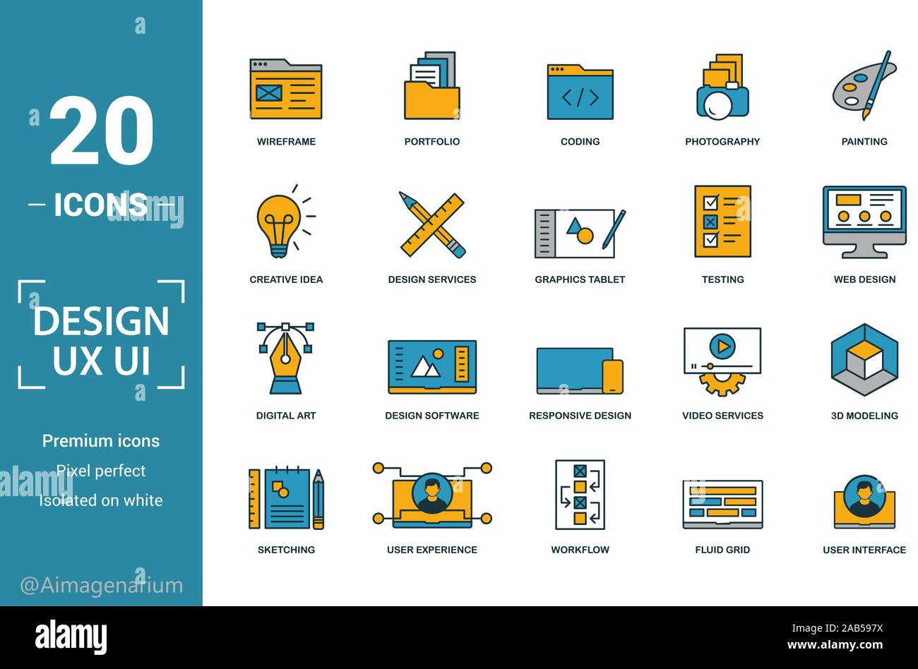 Ui icon set. Include creative elements search, done, thumb up, zoom out ...