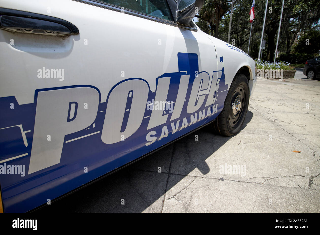 savanah police department squad car savannah georgia usa Stock Photo ...