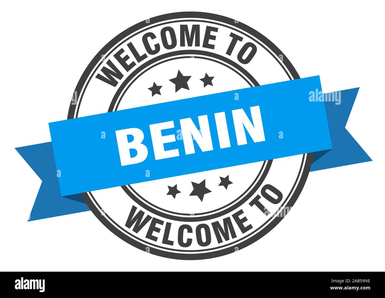 Benin stamp. welcome to Benin blue sign Stock Vector Image & Art - Alamy