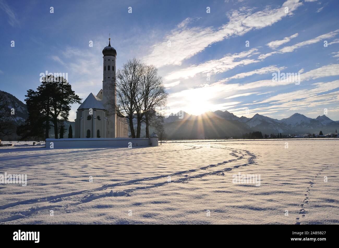 Baroque church in the alps hi-res stock photography and images - Alamy