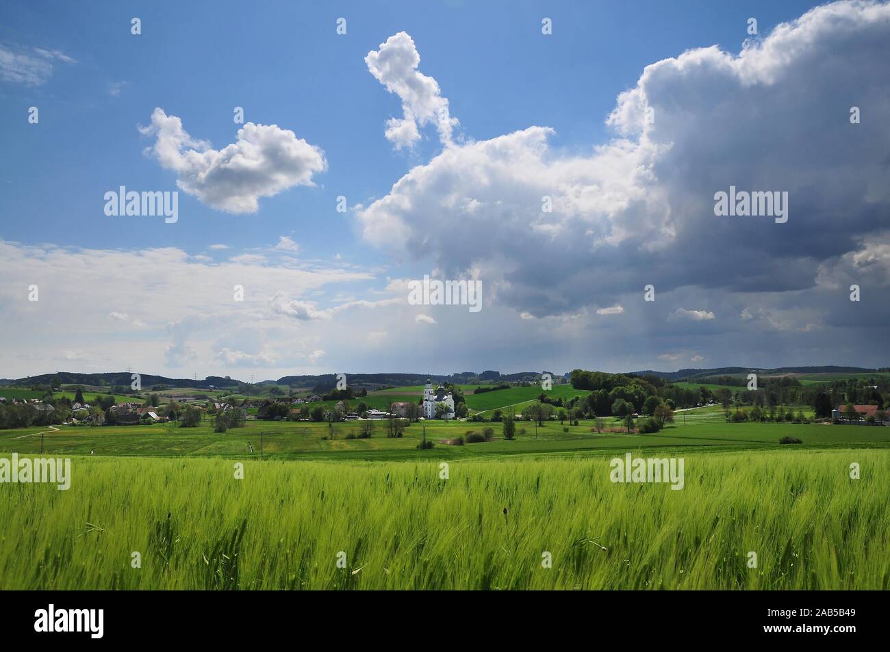 Pilgrimage church Maria Birnbaum in Wittelsbacher Land, Bavaria ...