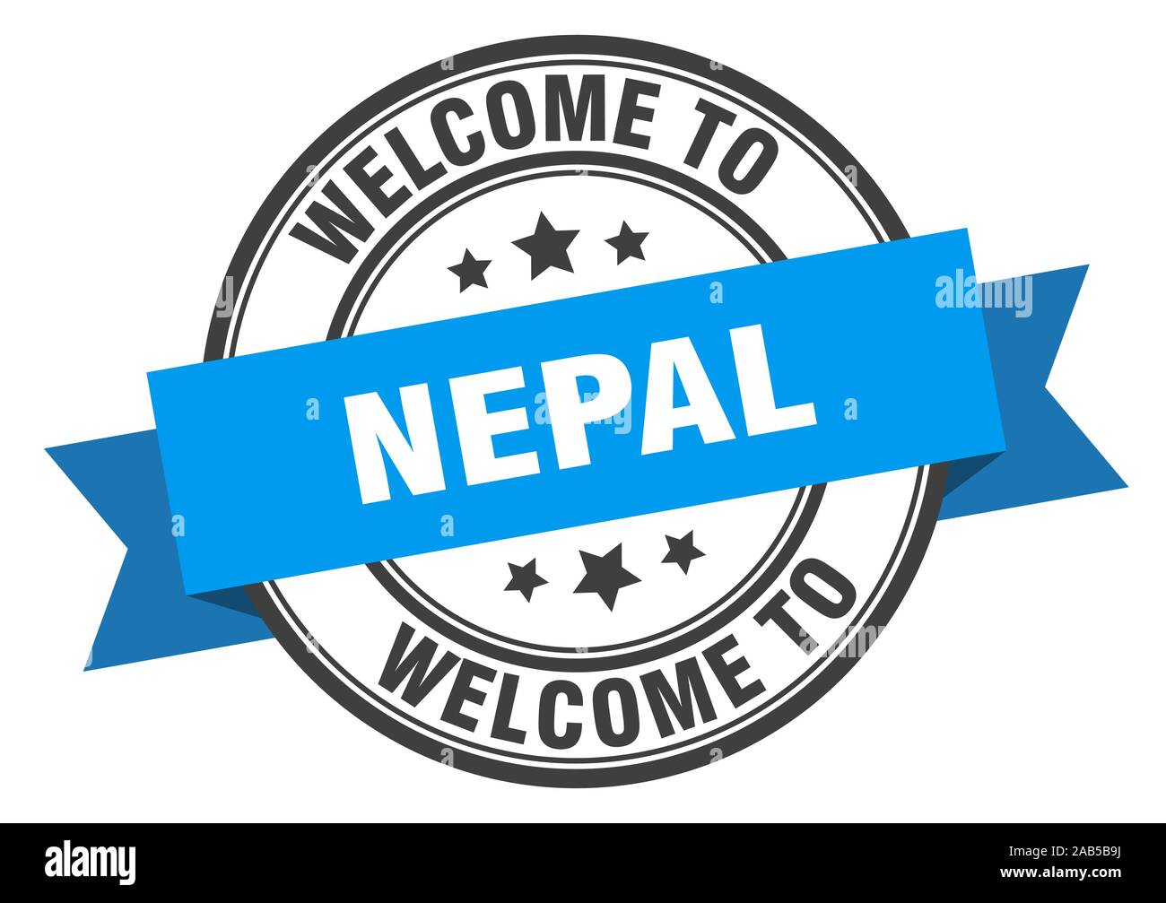 Nepal stamp. welcome to Nepal blue sign Stock Vector Image & Art - Alamy