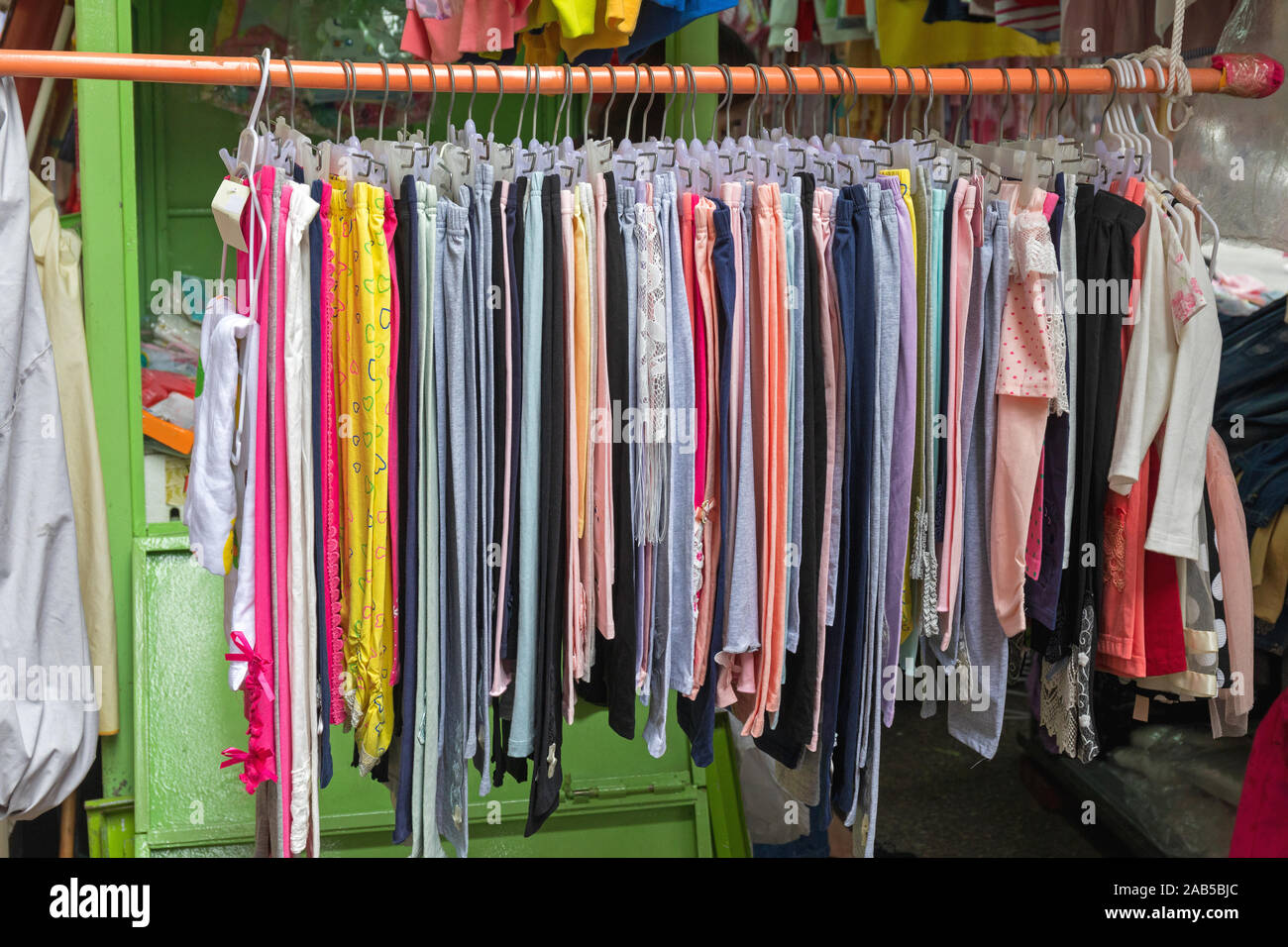 Garment rails hi-res stock photography and images - Alamy