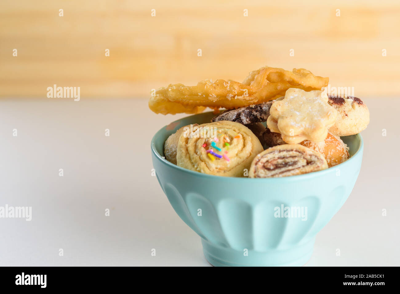 Typical Moroccan sweets with honey,coconut and almonds. Homemade Stock ...