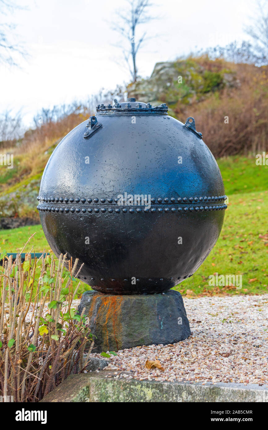 Big Naval Mine Explosive Device From War Stock Photo - Alamy