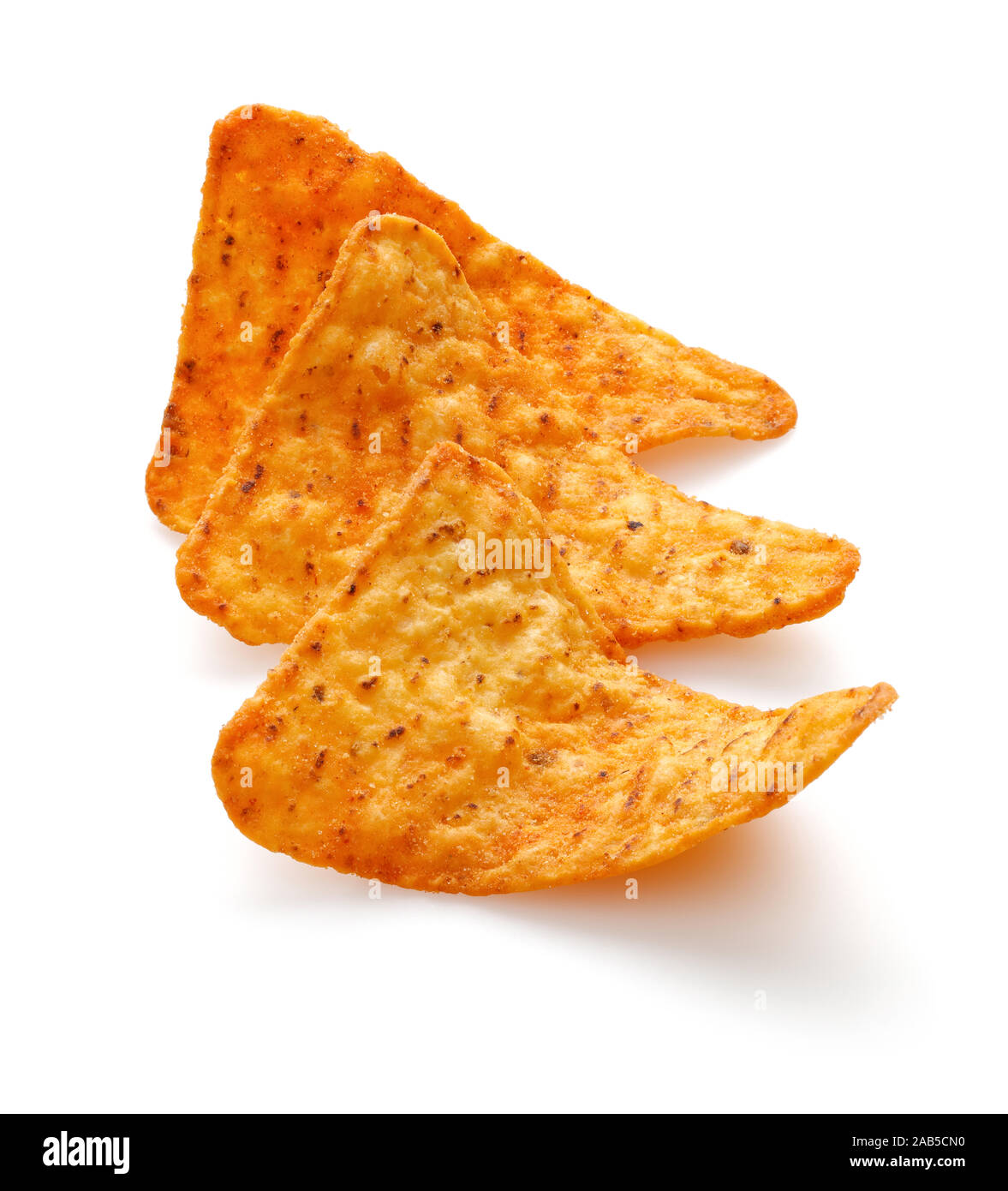 Corn chips isolated on white background Stock Photo - Alamy