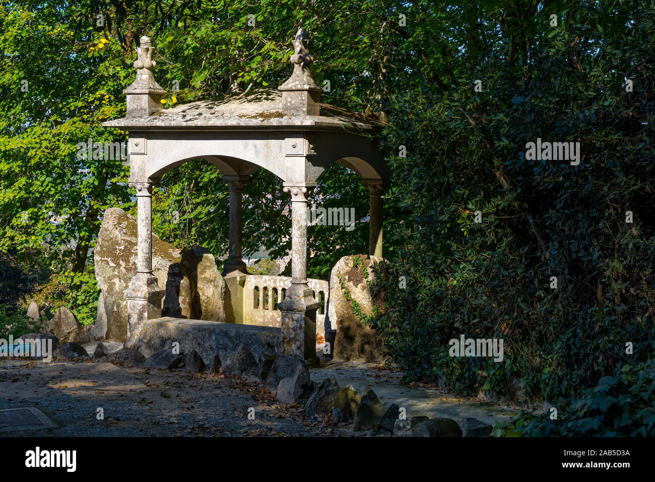 Quinta da Regaleira, Portugal, Sintra. Eccentrically decorated palace ...