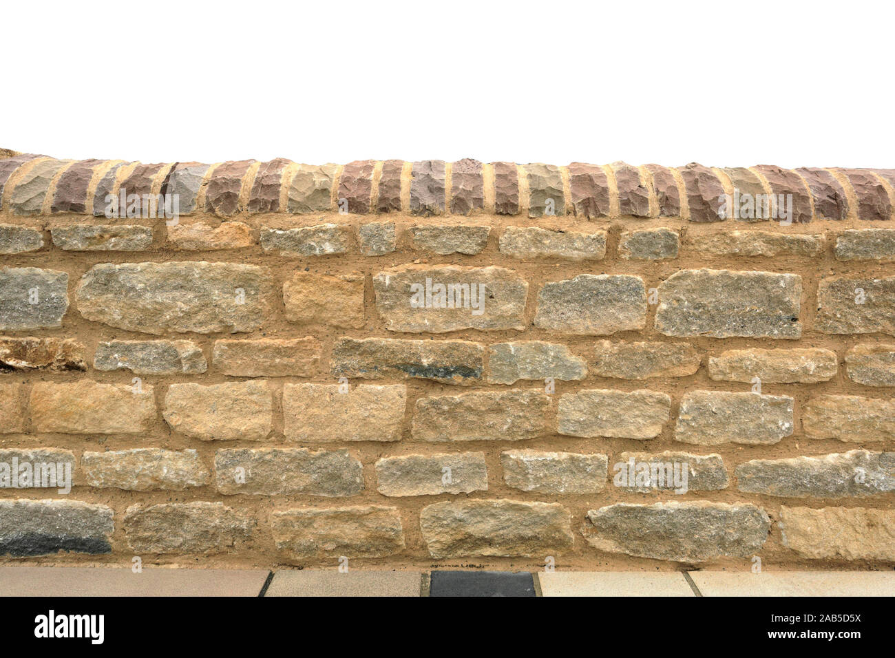 Brickwork walling in a residential garden environment Stock Photo - Alamy