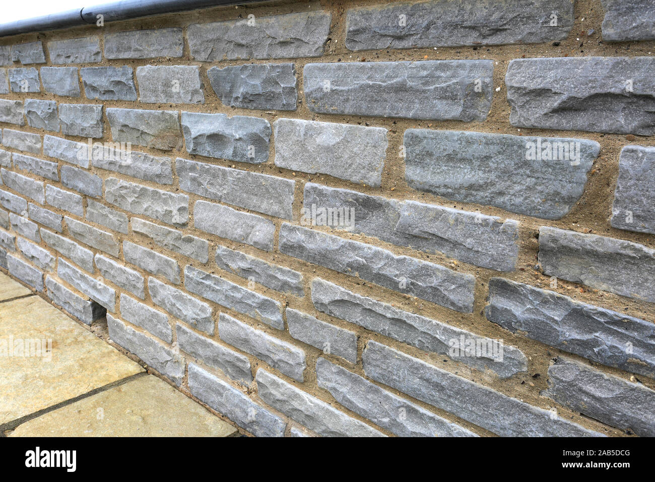 Brickwork walling in a residential garden environment Stock Photo - Alamy