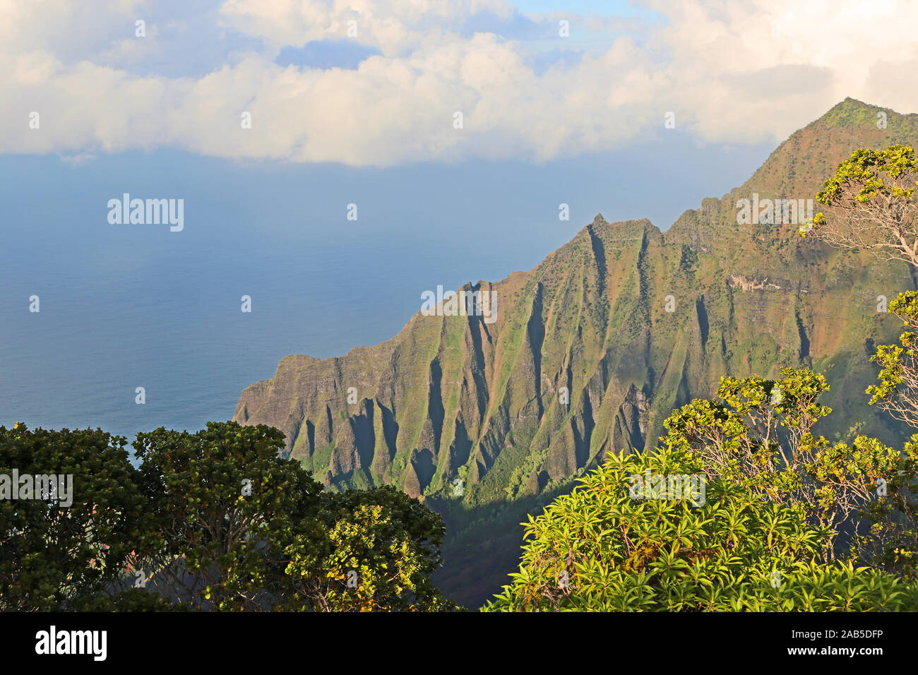 Cliffs of Na Pali coast, Kauai, Hawaii Stock Photo - Alamy
