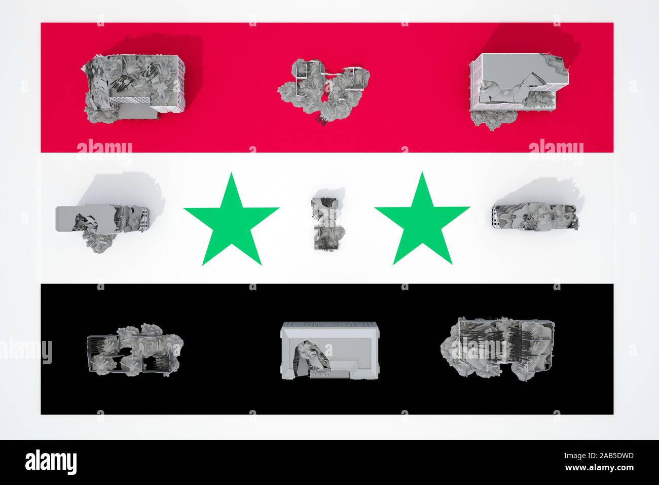 Syria war destruction of buildings hi-res stock photography and images ...