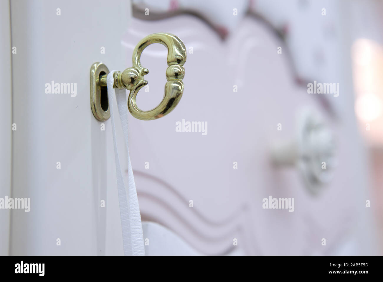 key opening wardrobe in the room Stock Photo - Alamy