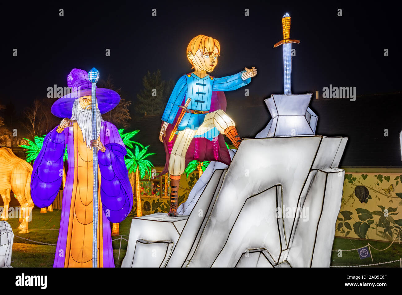 Longleat.Wiltshire.United Kingdom.November 17th 2019.An illuminated ...