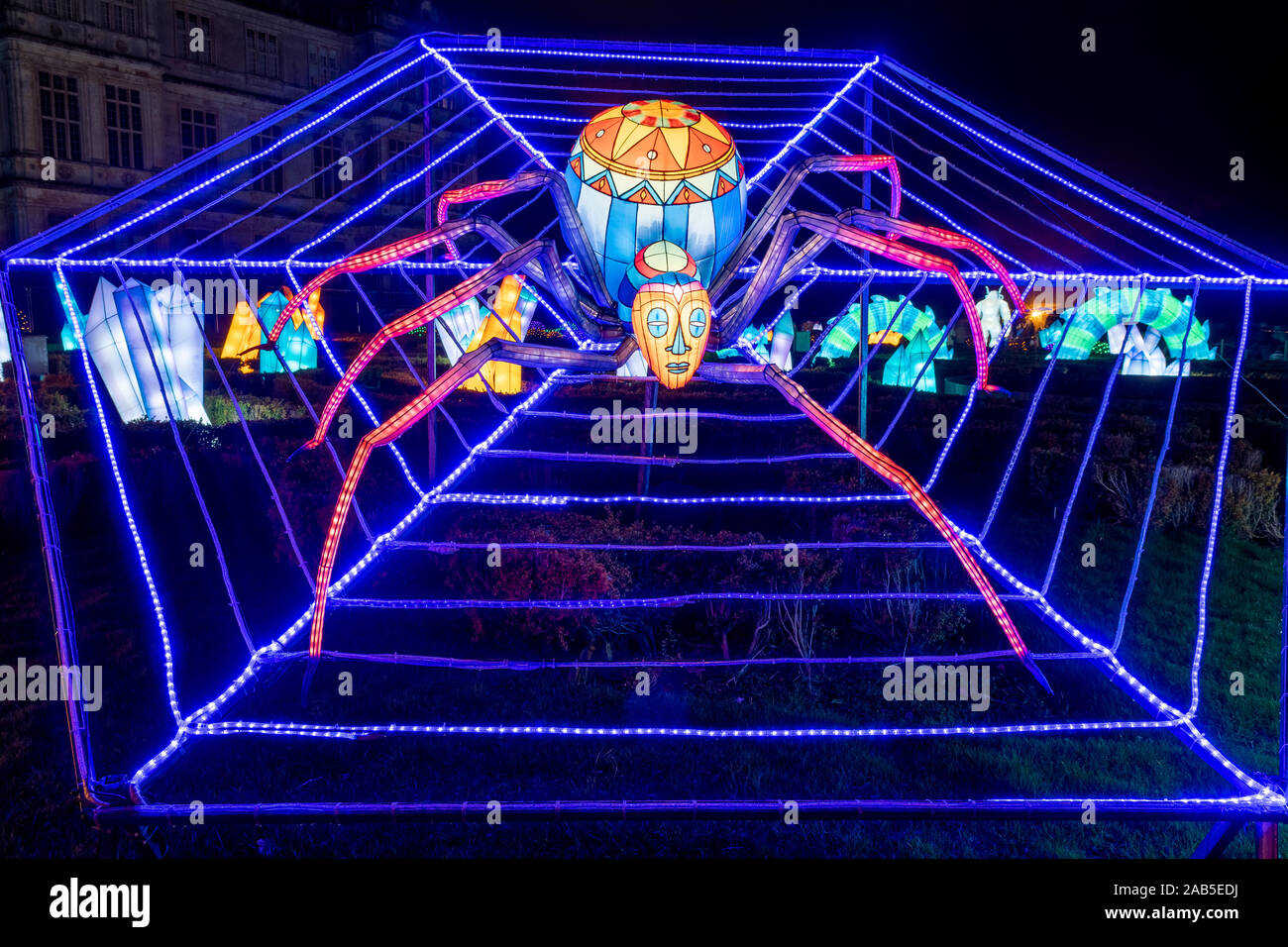 Longleat.Wiltshire.United Kingdom.November 17th 2019.A lantern shaped ...