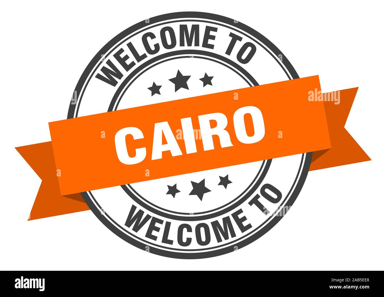 Cairo stamp. welcome to Cairo orange sign Stock Vector Image & Art - Alamy