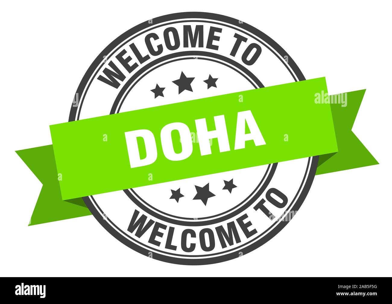 Doha stamp. welcome to Doha green sign Stock Vector Image & Art - Alamy