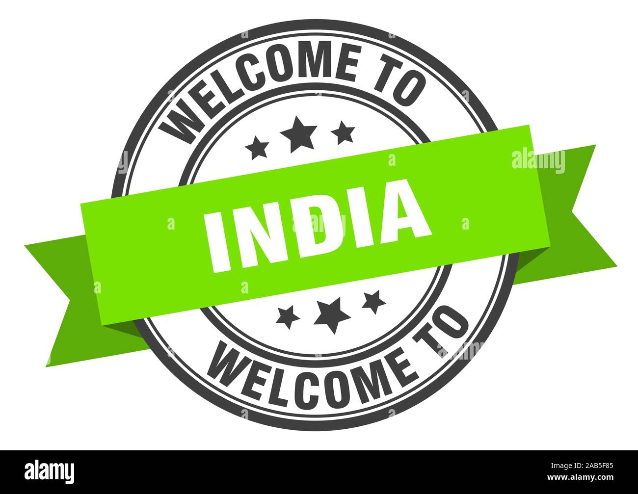 India stamp. welcome to India green sign Stock Vector Image & Art - Alamy