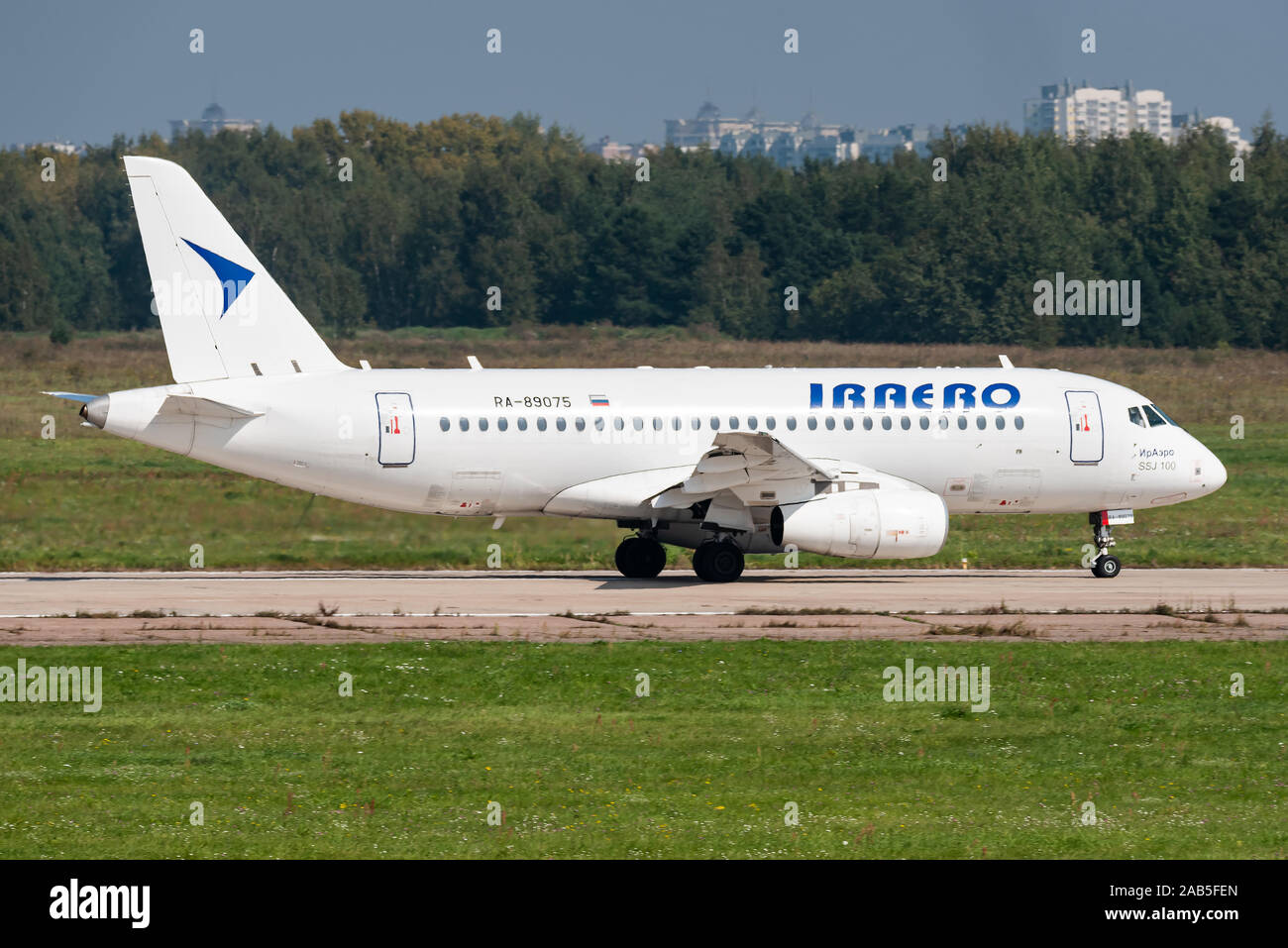A Sukhoi Superjet of the Russian domestic and international flight ...