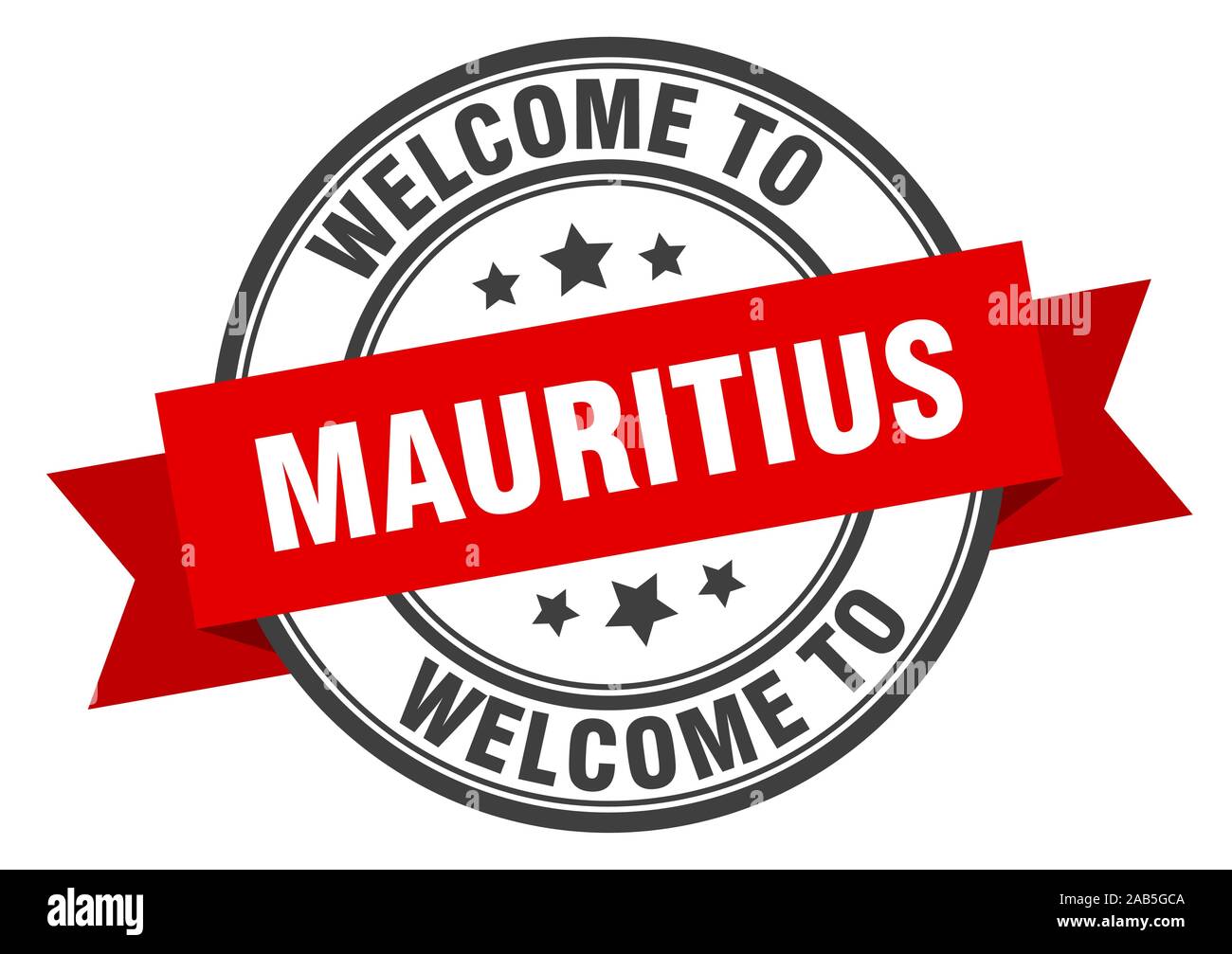 Mauritius stamp. welcome to Mauritius red sign Stock Vector Image & Art ...