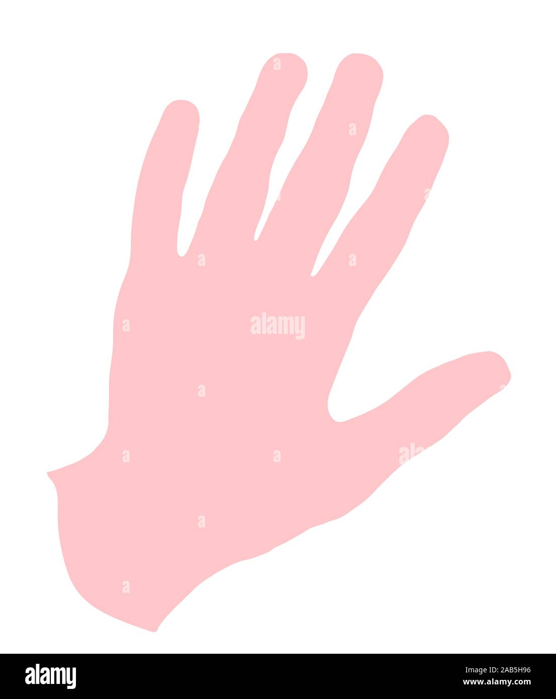Human hand vector illustration isolated on white background Stock ...