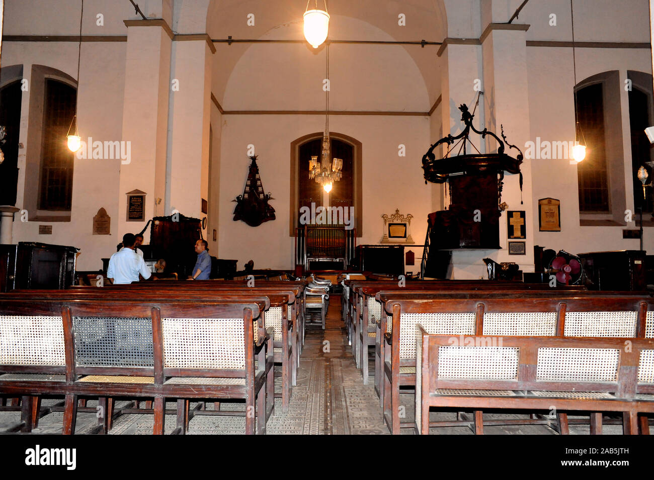 The inside of an 18th century Dutch church in Colombo, Sri lanka ...
