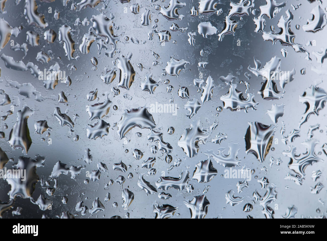 Water Drops On Window. Texture of glass with drops of water on a winter ...